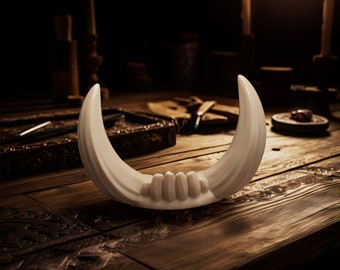 Resin Cosplay Orc Tusks Boar Deep Curve Style lower Teeth - Etsy
