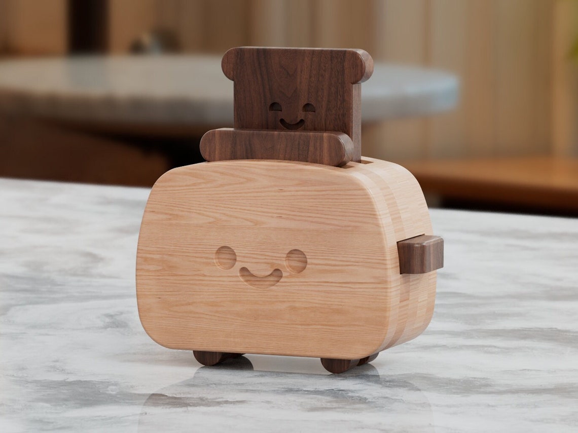 Li'l Toasty and the Toast Bros Handcrafted Solid Wood Decorative ...