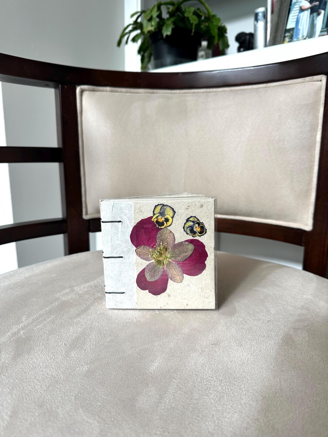 Handmade Pressed Flower Journal With Wildflower Seed Paper - Etsy