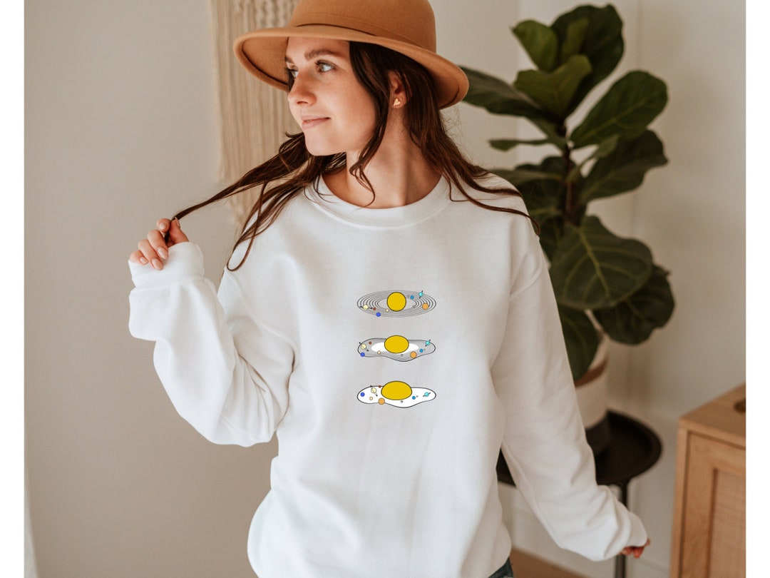 Space Egg Crewneck, Planets Sweater, Astronaut Sweatshirt, Solar System ...