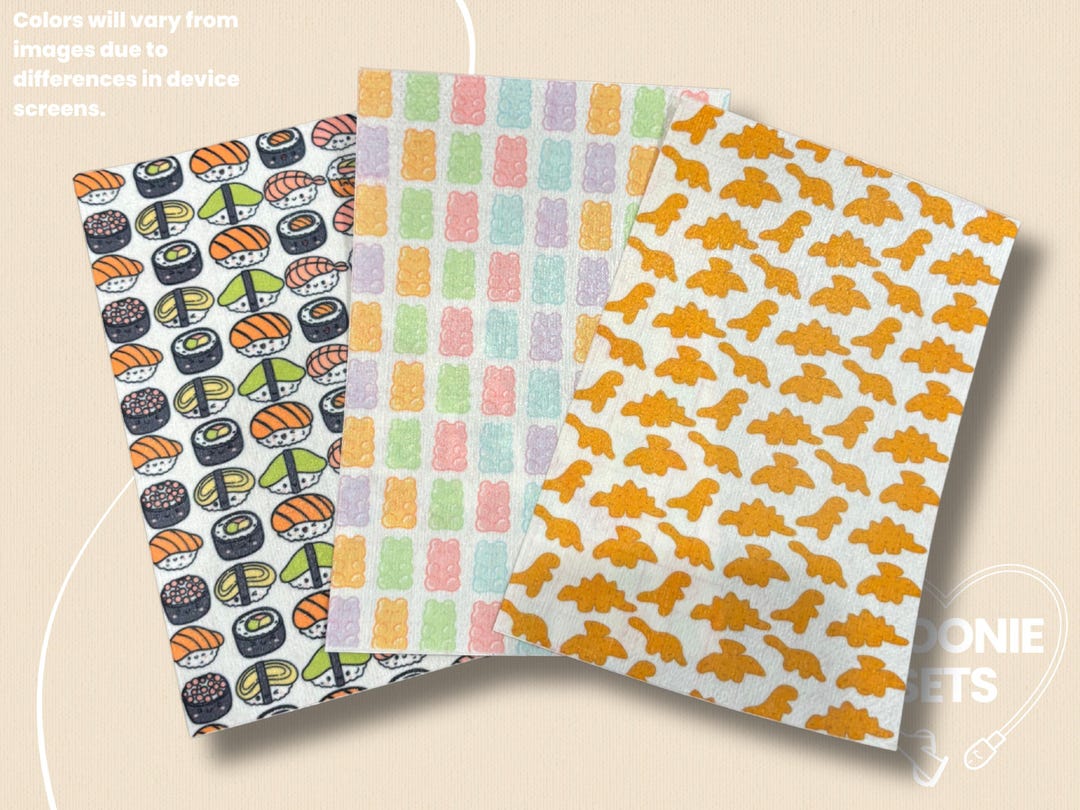 Printed Tube Tape - Snack Collection (dino Nuggets, Gummy Bears, Sushi ...