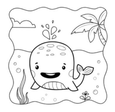 Animal Coloring Book Sea Animals - Etsy