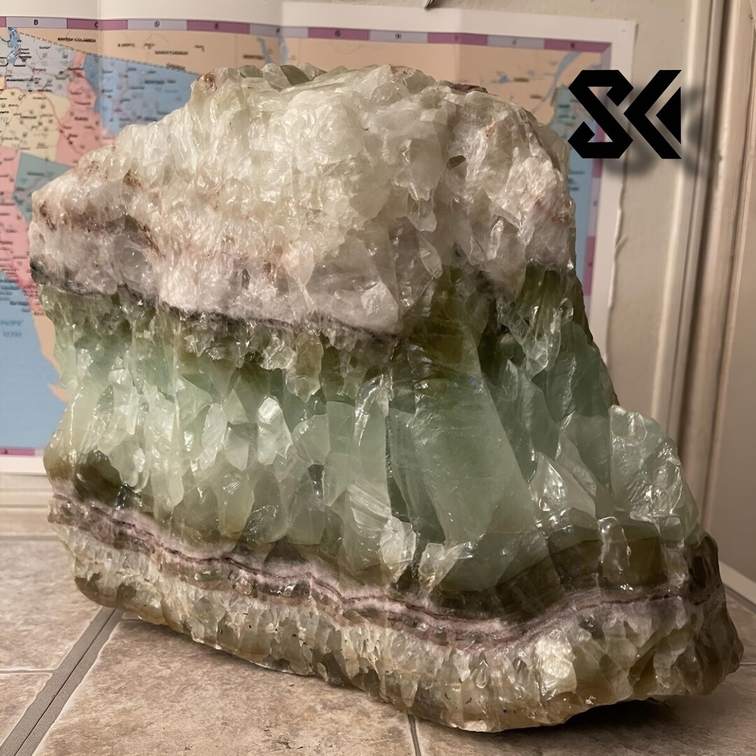 Bright Green Calcite Mineral Crystal Rare 30lbs Specimen - Etsy