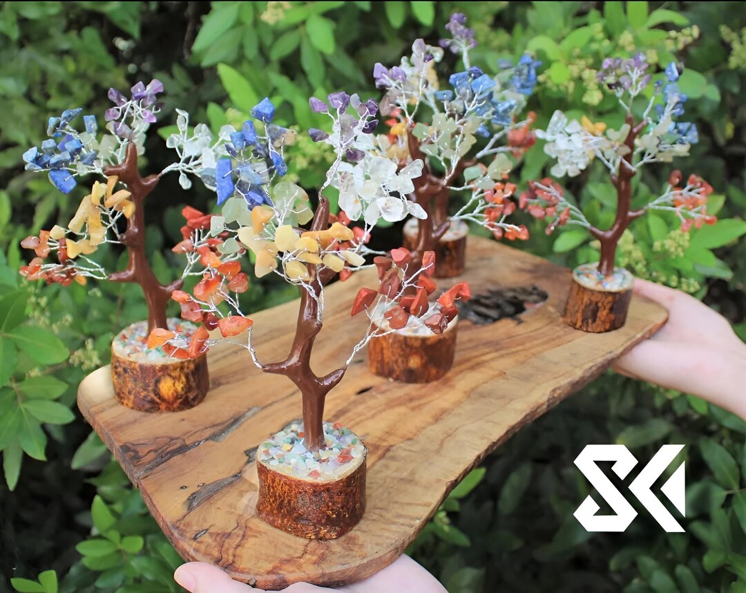 Chakra Flow Aura Tree Healing Bonsai Tree for Home Decor & Energy ...