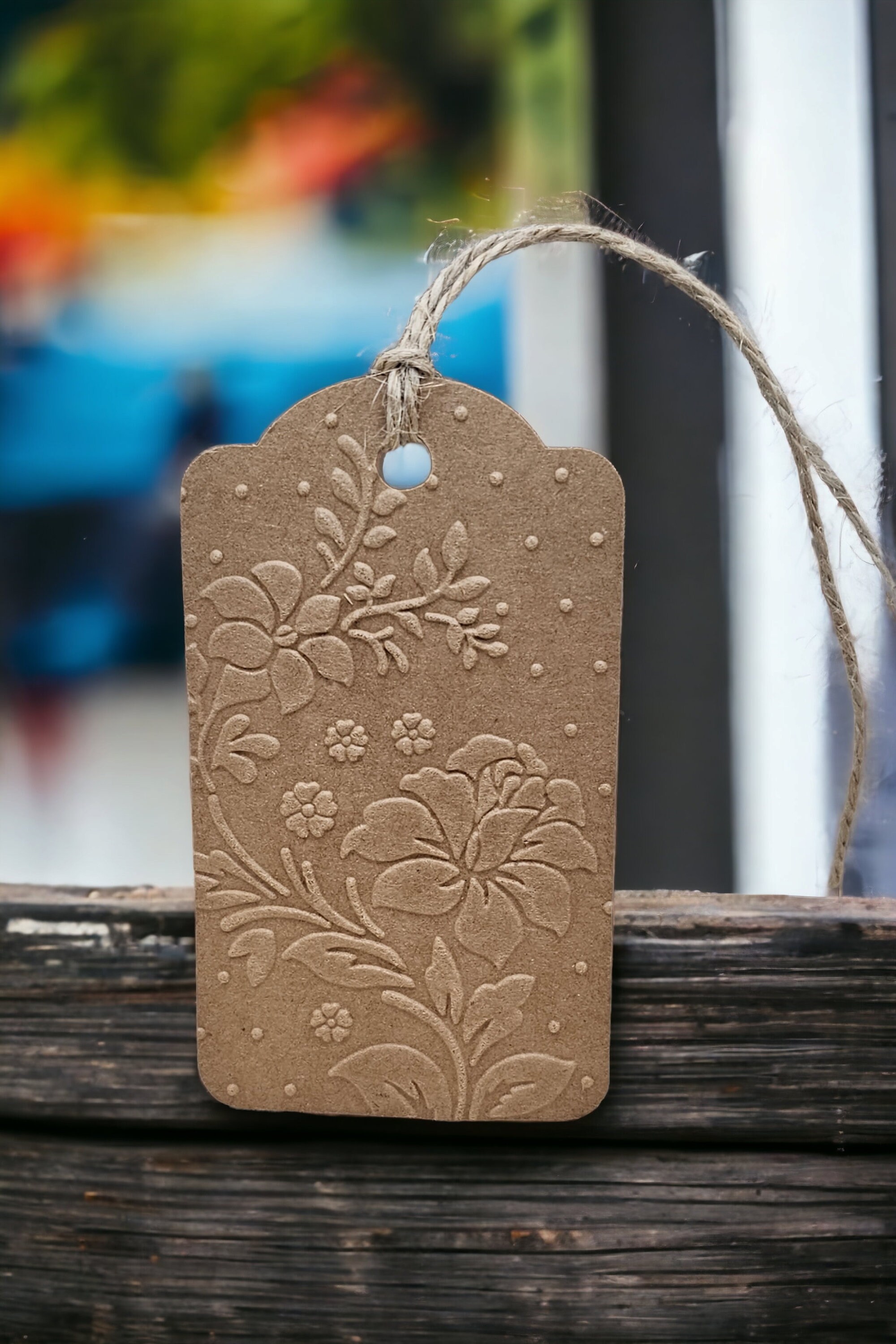 Embossed Tags, Pre-strung Hanging Tags, Gift Tags, Wedding Tags, Favor ...