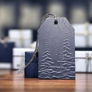 Christmas Gift Tag, Holiday Gift Tag, Winter Tag, Handmade Tags, Winter ...