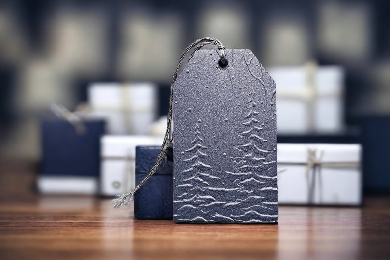 Christmas Gift Tag, Holiday Gift Tag, Winter Tag, Handmade Tags, Winter ...