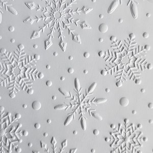 Embossed Snowflake Christmas Card Set: A2 Blank Holiday Cards - Etsy