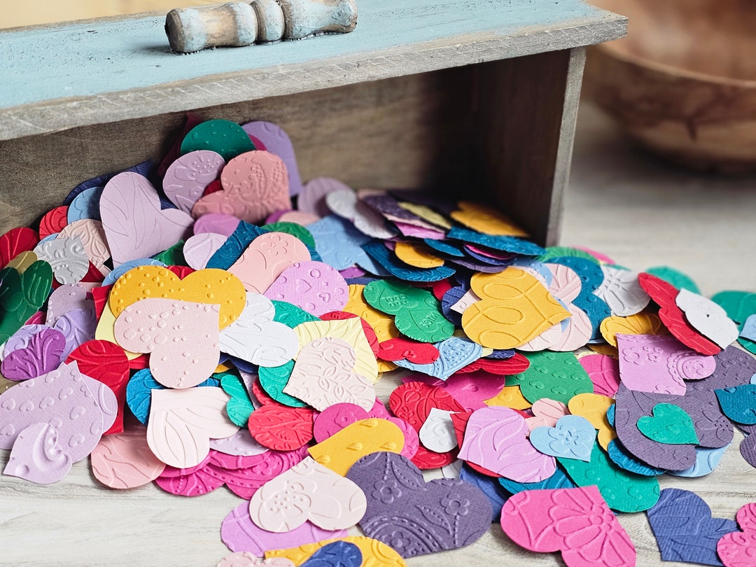 Embossed Hearts, Valentine Hearts, Heart Cutouts, Heart Garland, Table ...