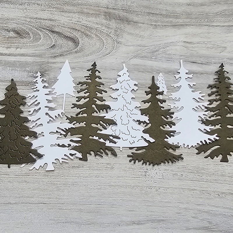 Tree Die Cuts - Etsy