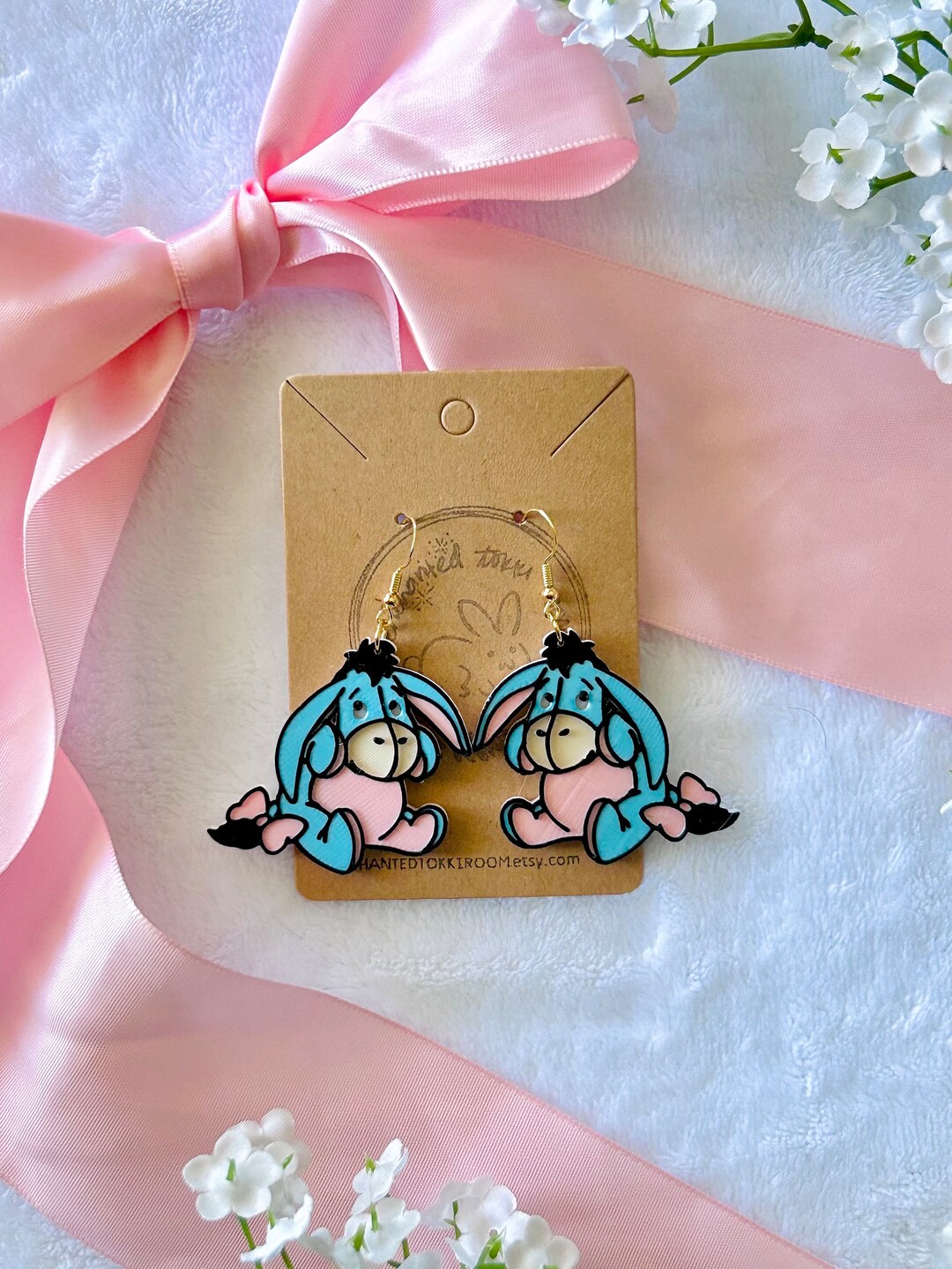 Eeyore Earrings 3D Printed Winnie the Pooh Eeyore Earrings Eeyore ...