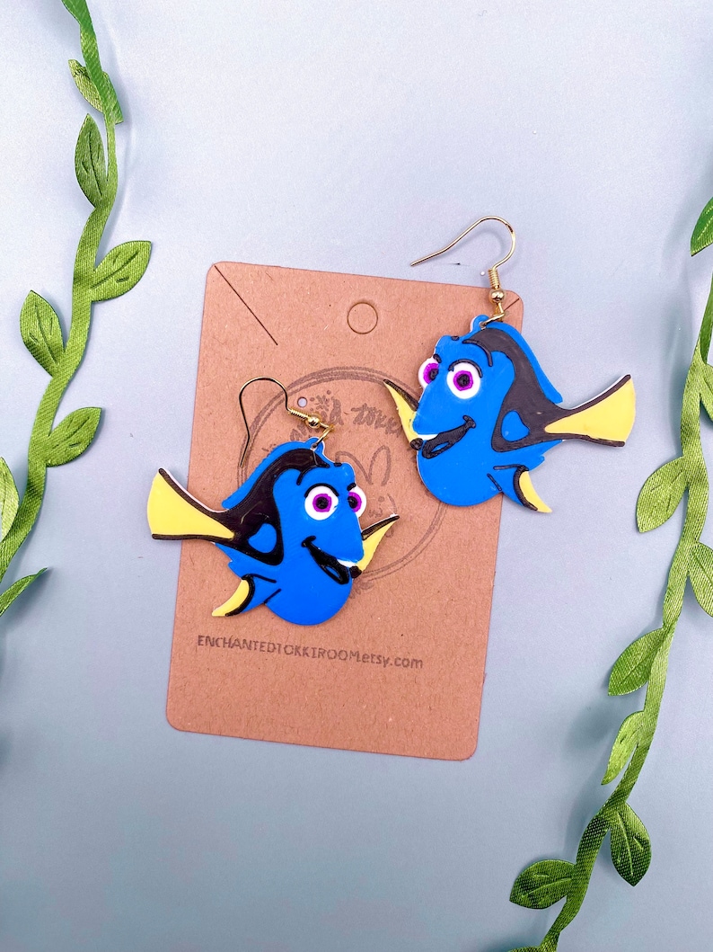 Pixar Finding Nemo Earrings 3D Printed Pixar Earrings Finding Dory ...