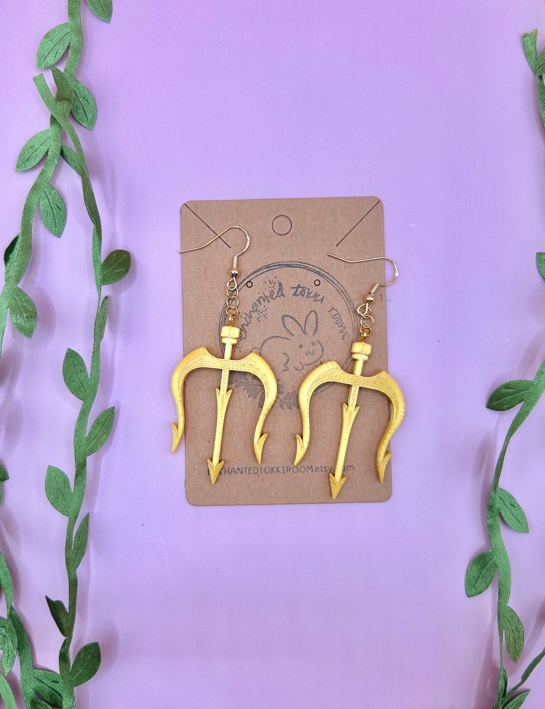 Trident Earrings Ursula Earrings Ursula Disney Villain Earrings Ursula ...