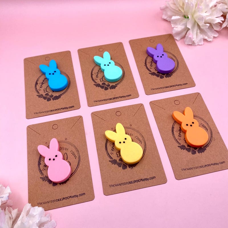 Bunny Rabbit Enamel Pins - Etsy