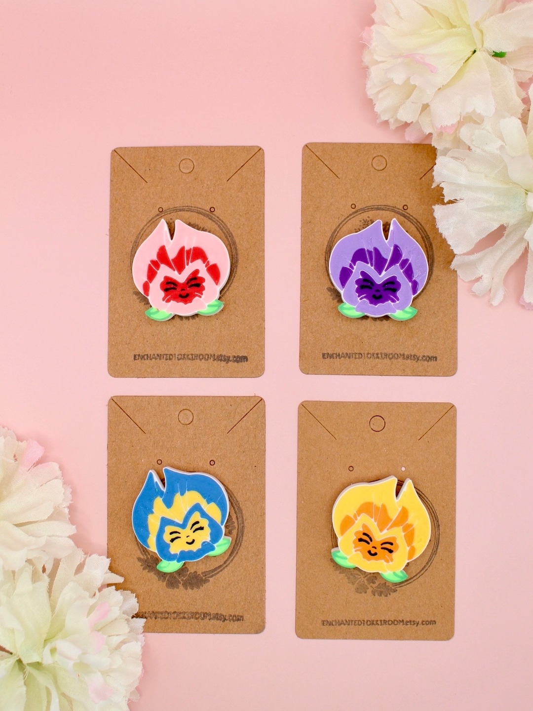 Alice in Wonderland Pansies Magnet 3D Printed Disney Magnet Pansies ...