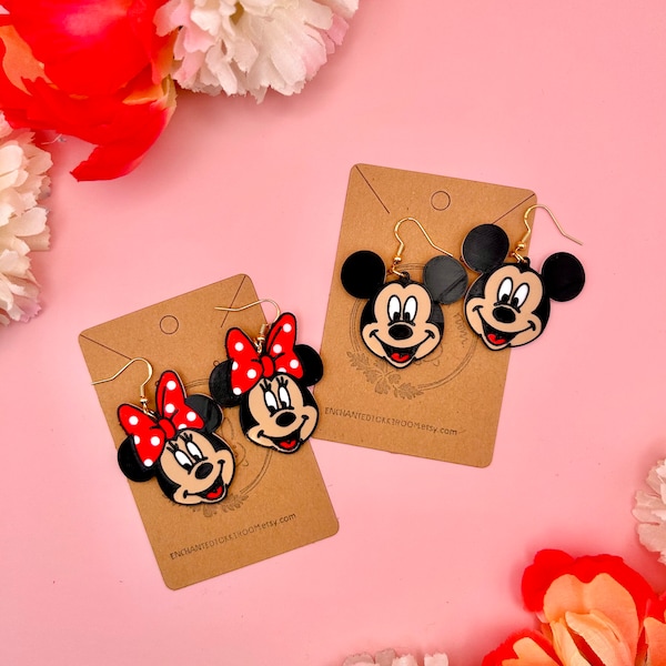 Minnie Mouse Earring - Etsy