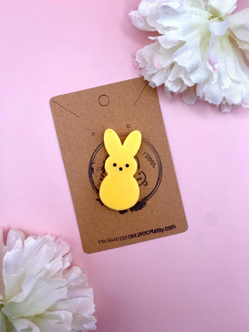 Refrigerator Magnet Peeps Marshmallow Easter Bunny Bunny Magnet Easter ...