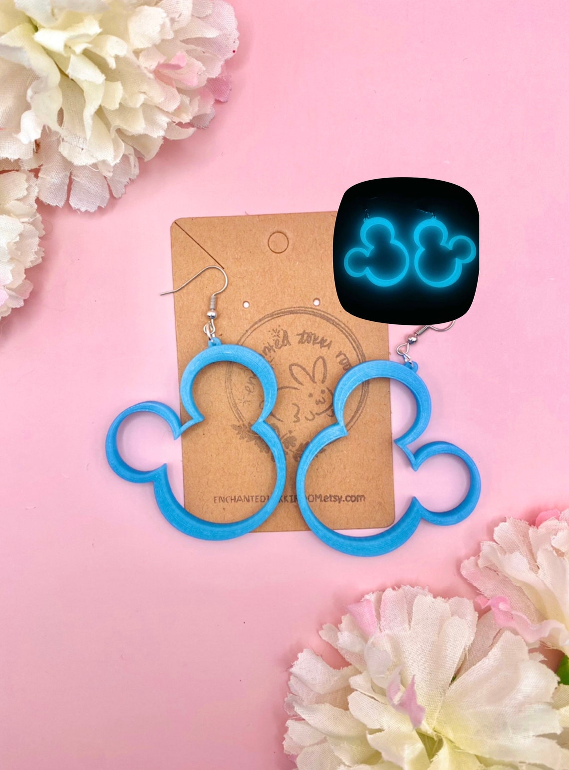 Glow in the Dark Disney Channel Logo Statement Earrings Disney Channel ...