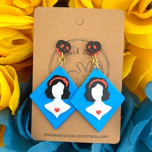 Disney Princess Earrings 3D Printed Princess Jasmine Earrings Princess ...