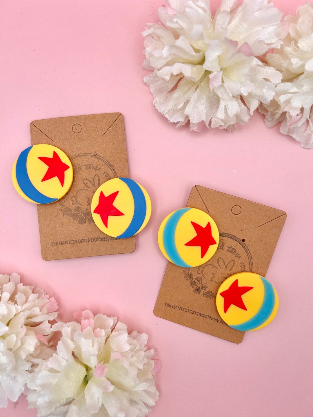 Pixar Ball Hair Clips Luxo Ball Hair Clips 3D Printed Pixar Ball Hair ...