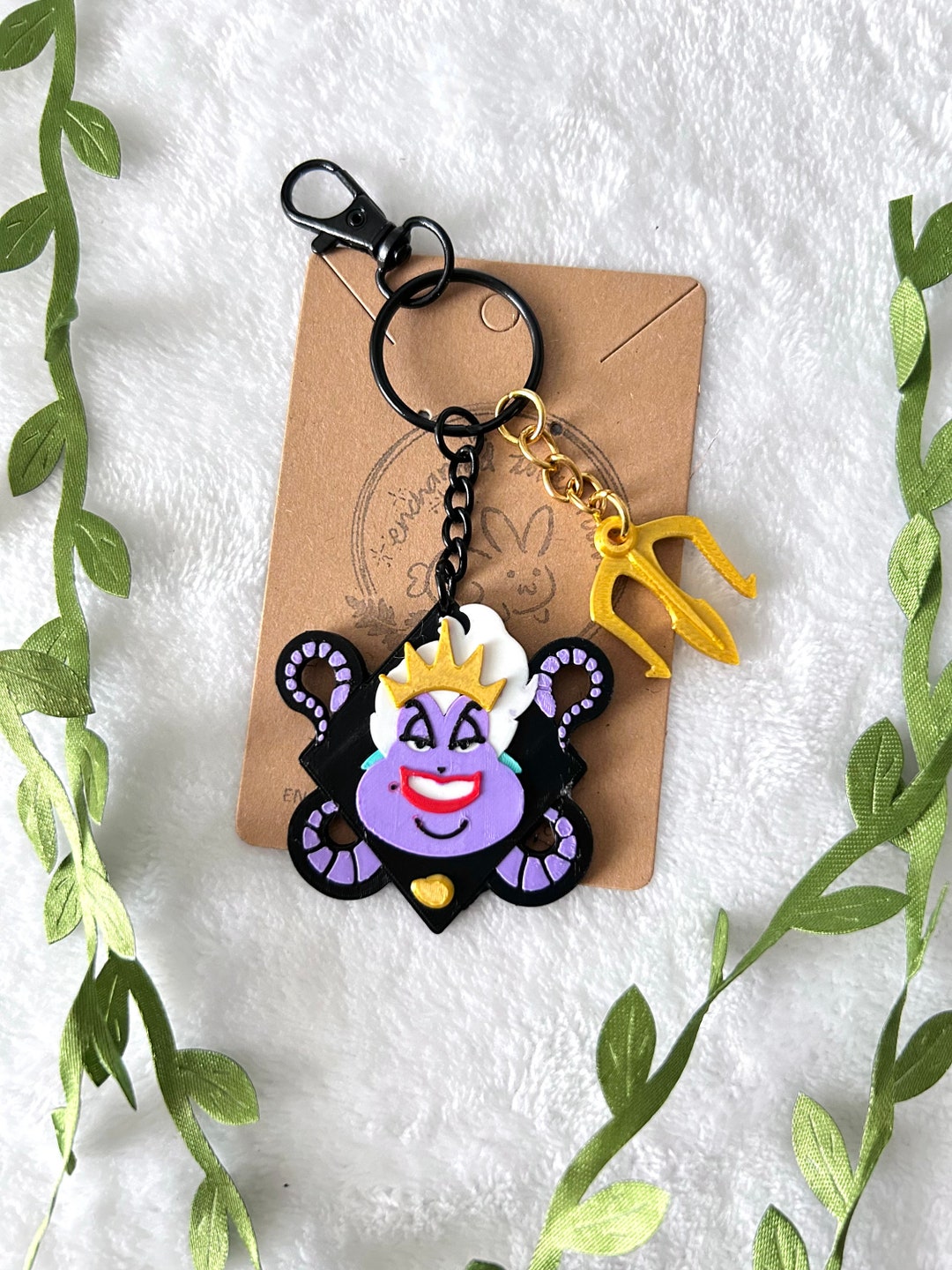 Ursula Keychain Ursula Bag Chain Disney Villain Keychain Disney ...