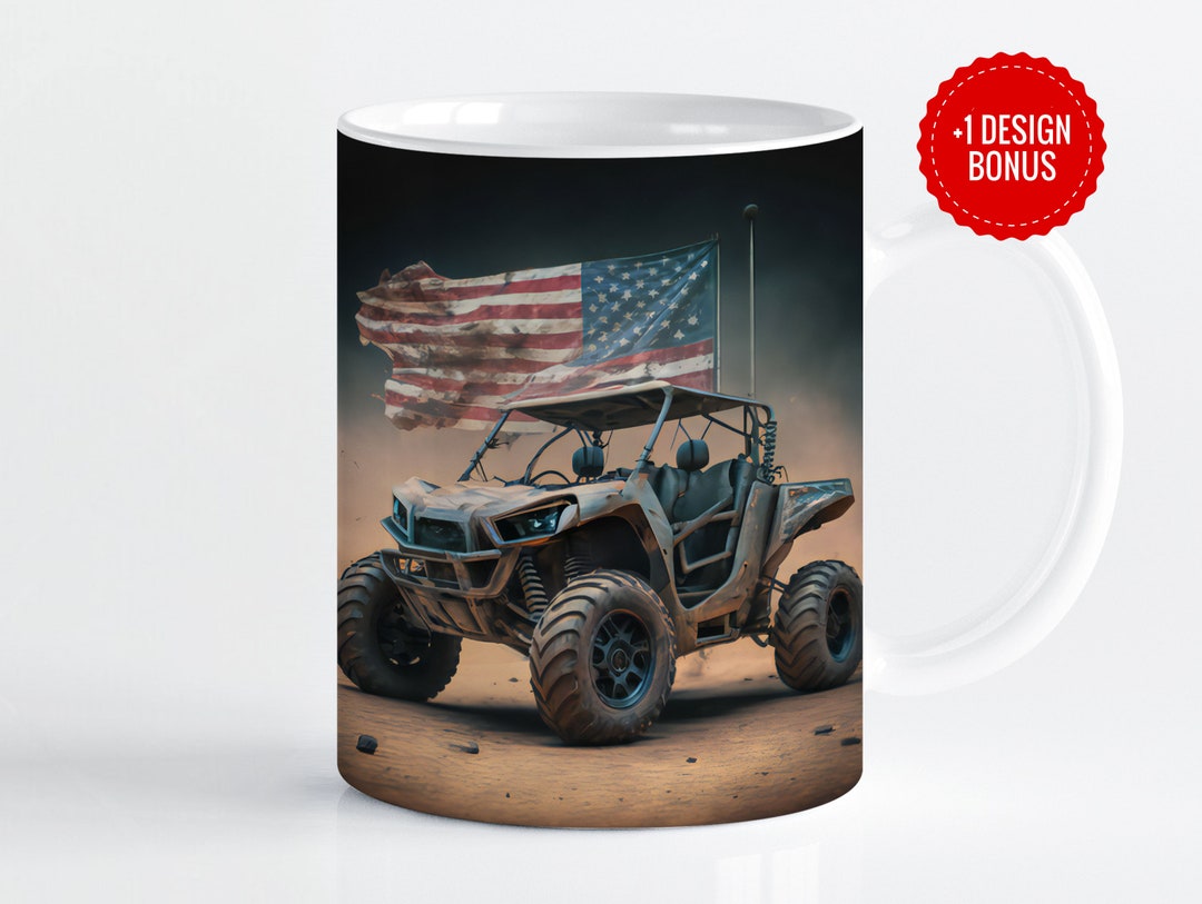 UTV 4 Wheeler Mug Wrap Sublimation Template, 11oz & 15oz Designs ...