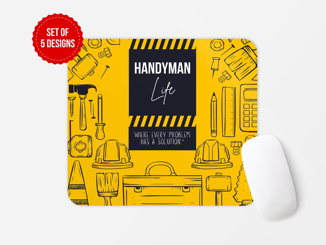 Handyman Life Mouse Pad PNG Sublimation Design, Best Gift for Men ...