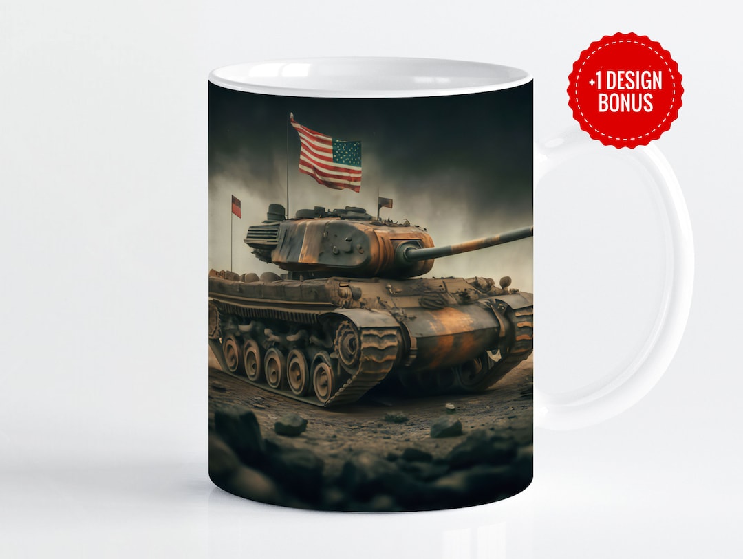 US Army Tank Mug Wrap Sublimation Template, 11oz & 15oz Designs ...
