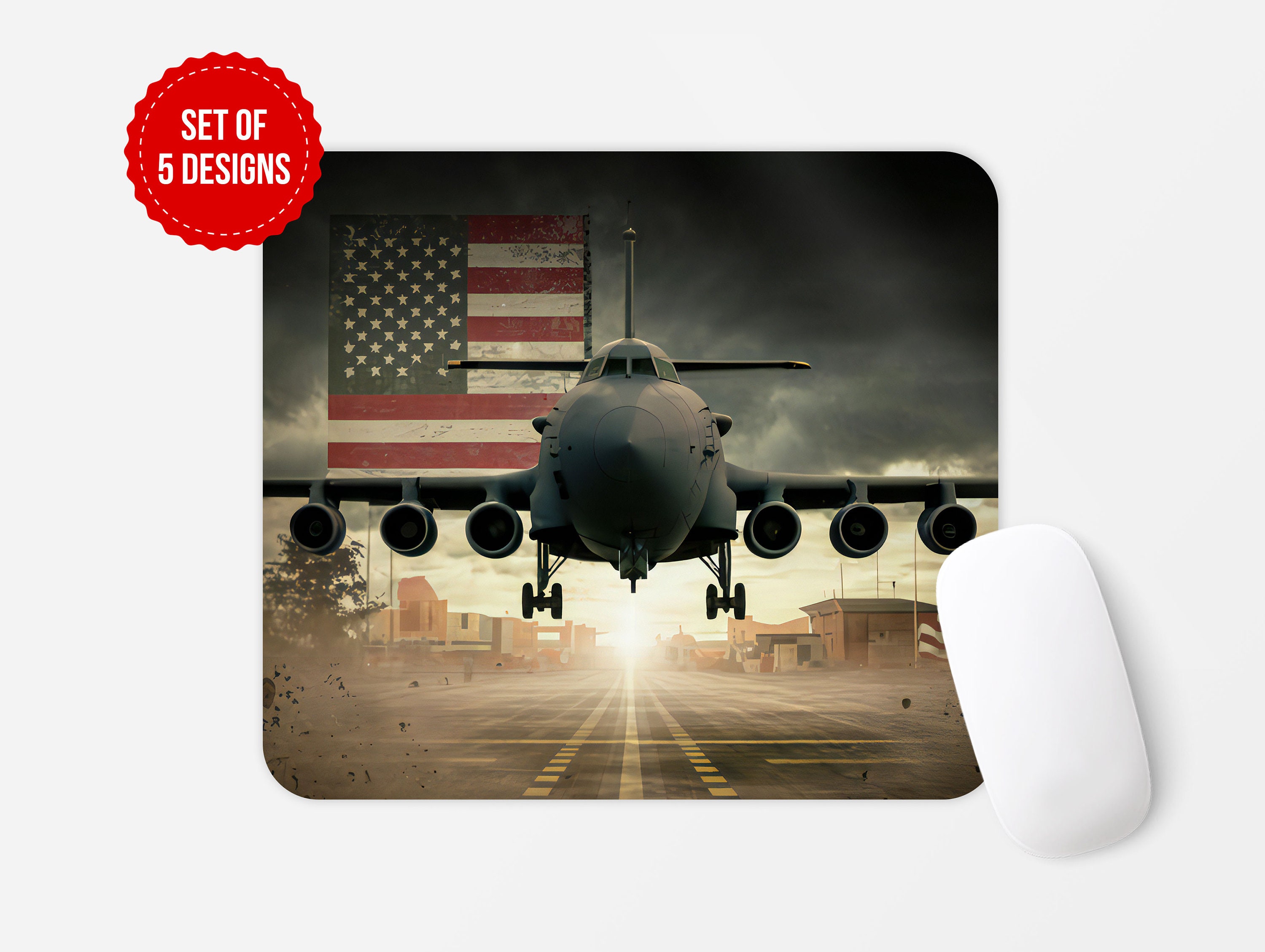 Army Transport Aircraft Mouse Pad PNG Sublimation Design, US Air Forces ...