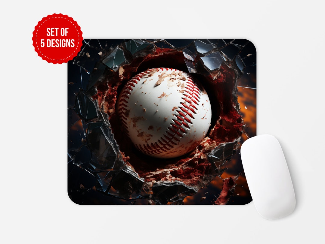 3D Baseball Mouse Pad PNG Sublimation Design, Baseball Lover Gift ...