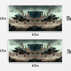 US Air Force Fighter Aircraft Mug Wrap Sublimation Template, 11oz ...