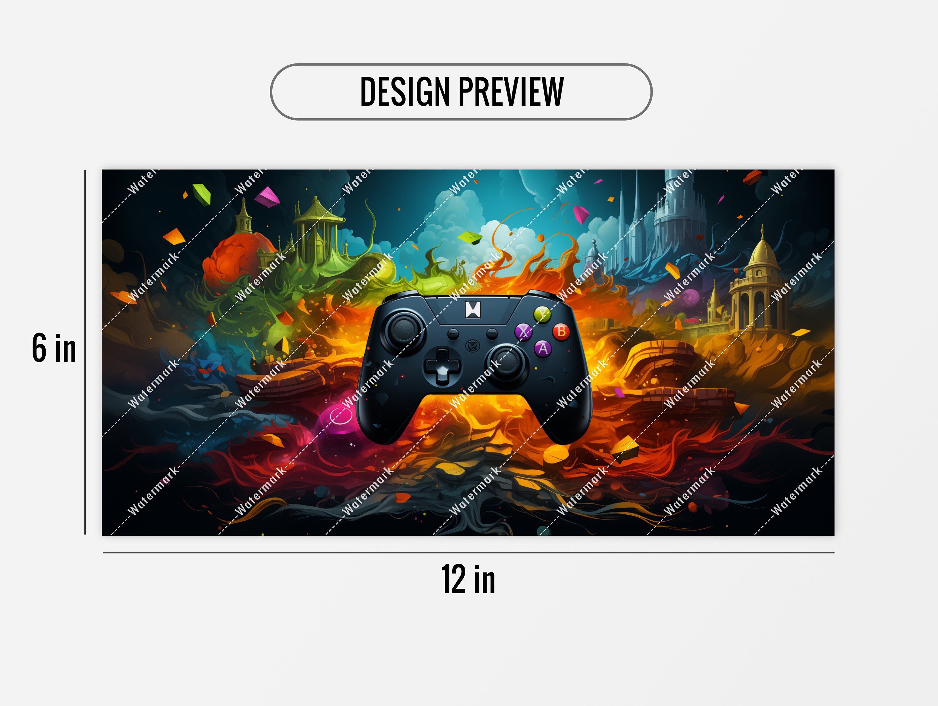 Gaming License Plate Sublimation Design, Gaming Gifts for Him Car ...