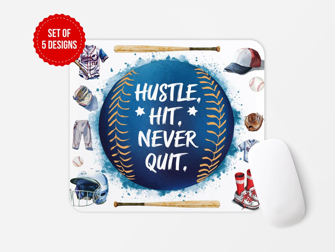 Baseball Mouse Pad PNG Sublimation Design, Square Round Mouse Pad ...