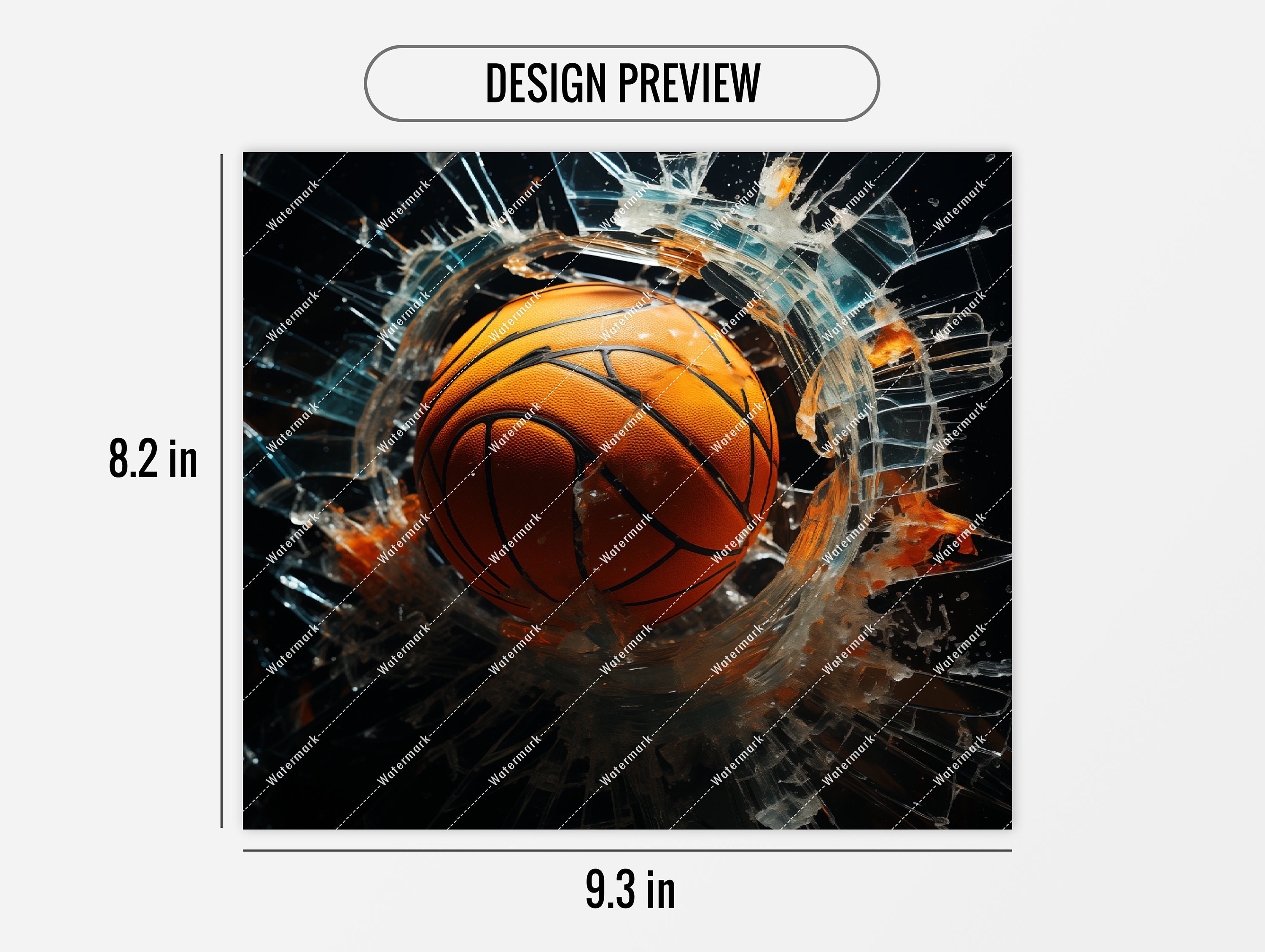 3D Basketball Mouse Pad PNG Sublimation Design, Basketball Lovers ...