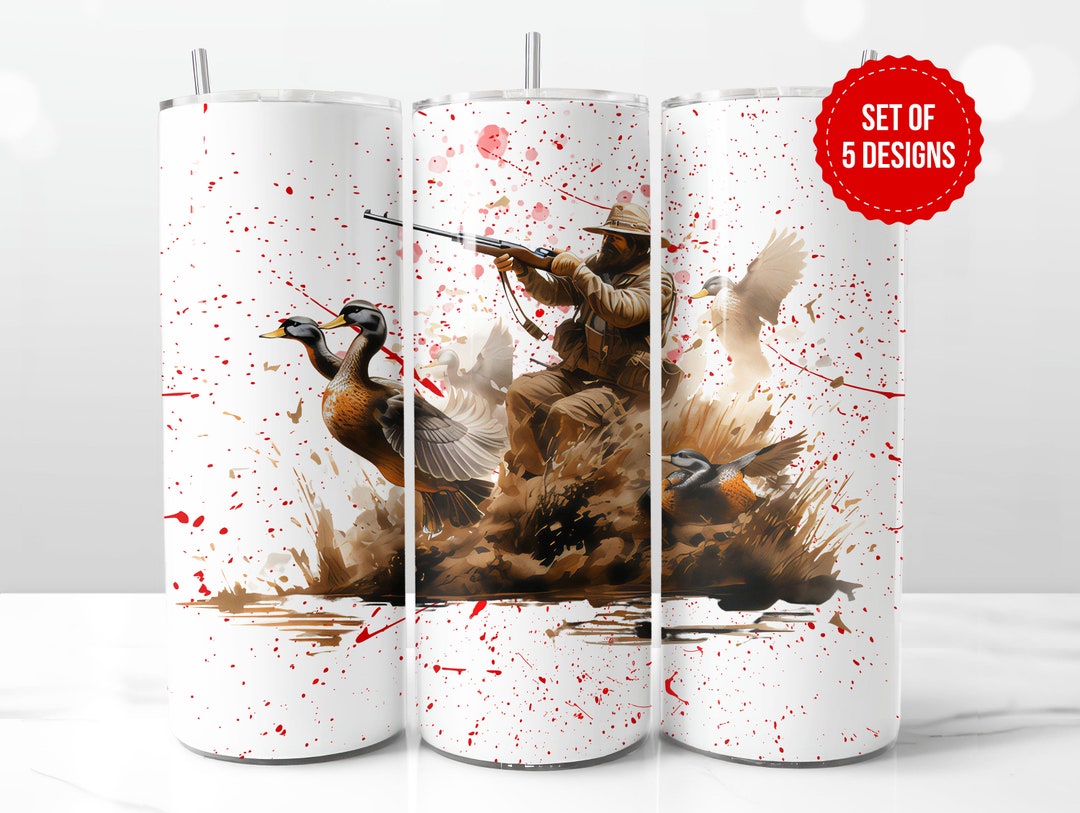 Duck Hunting Tumbler Wrap Sublimation Design, Skinny 20oz Straight ...