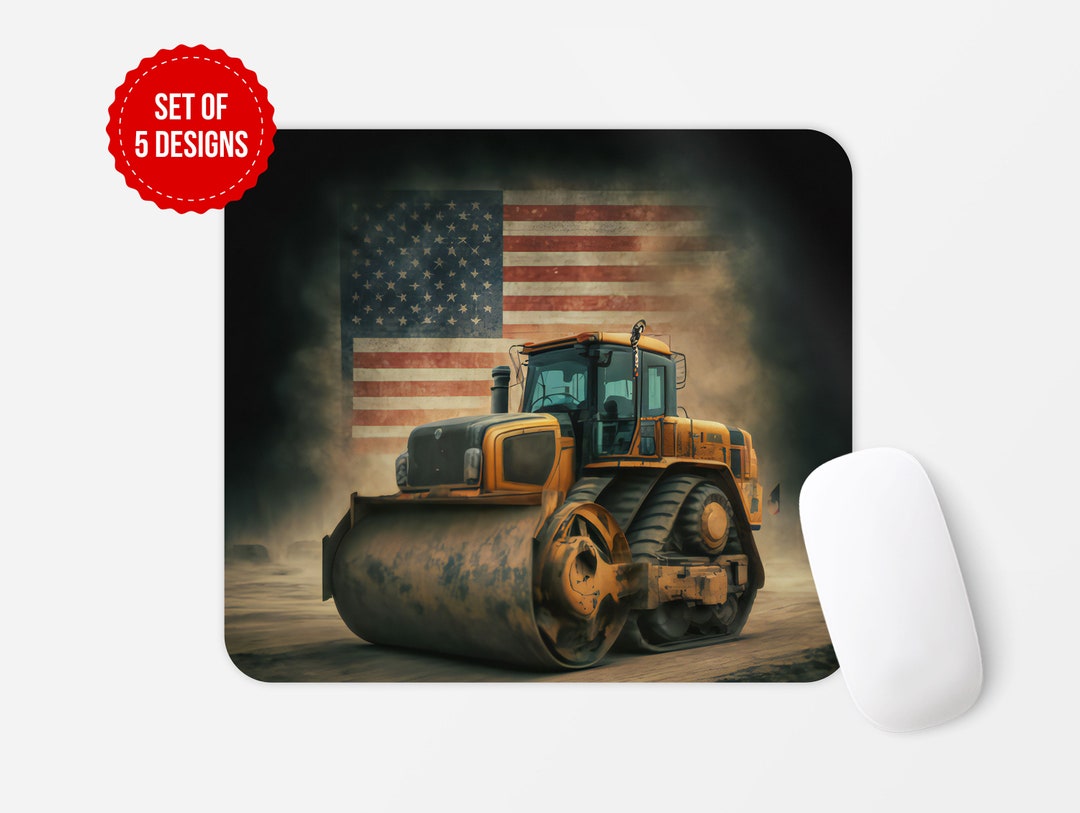 3D Road Roller Mouse Pad PNG Sublimation Design, Square Round Mouse Pad ...