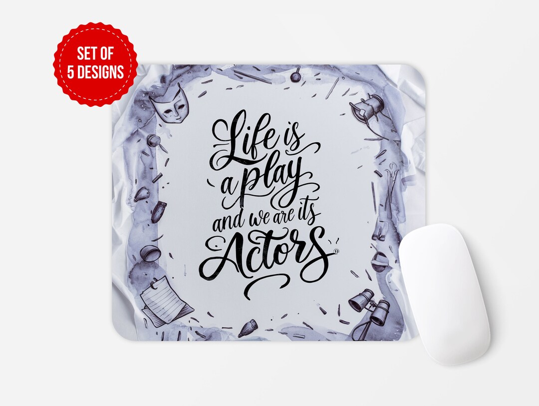 Theater Mouse Pad PNG Sublimation Design, Square Round Mouse Pad ...