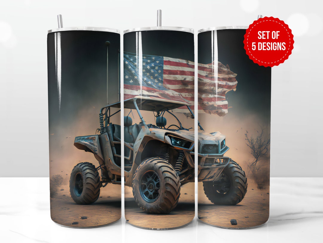 UTV 4 Wheeler Tumbler Wrap Sublimation Design, Skinny 20oz Straight ...