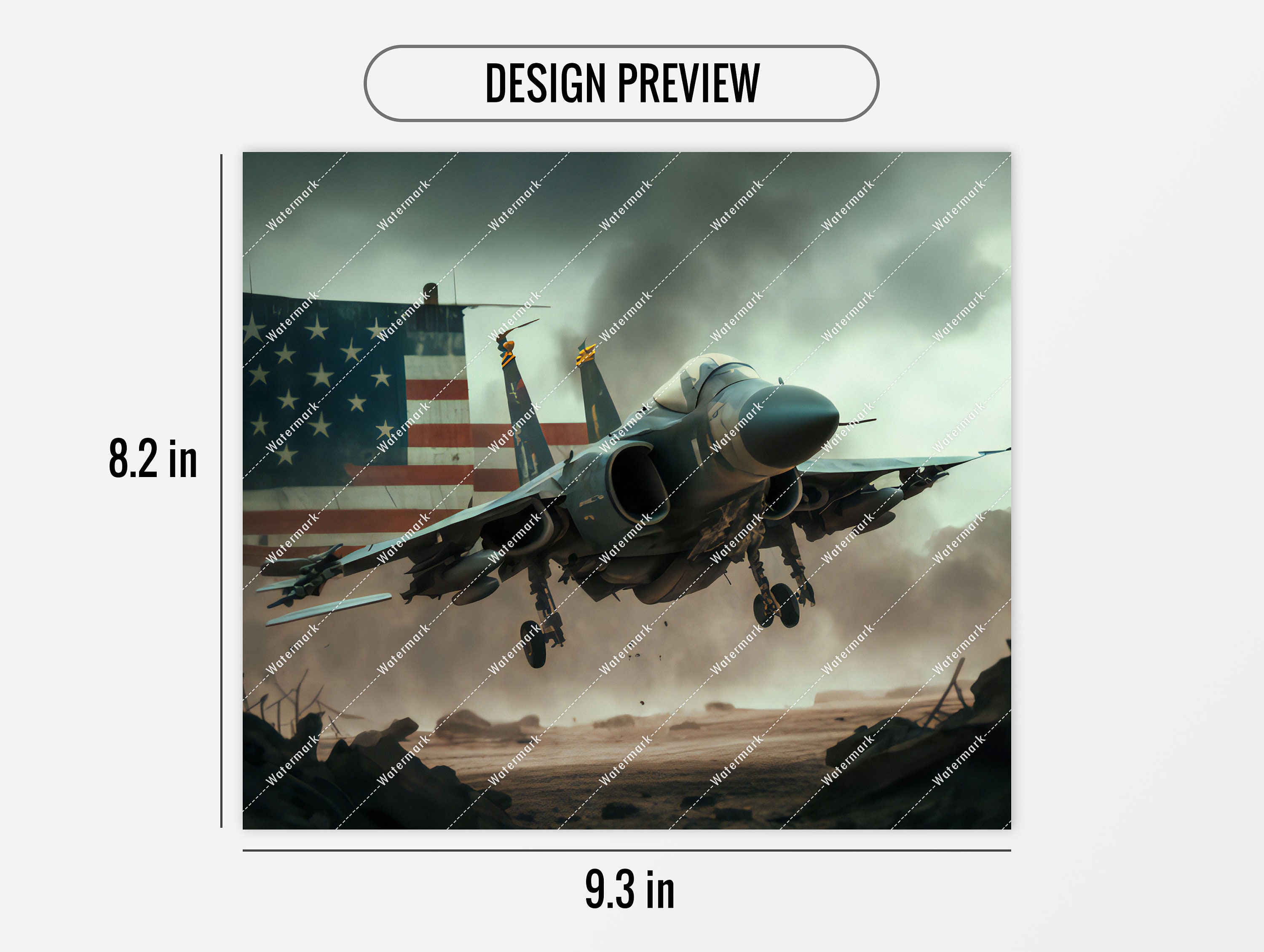 US Air Force Fighter Aircraft Tumbler Wrap Sublimation Design, Skinny ...