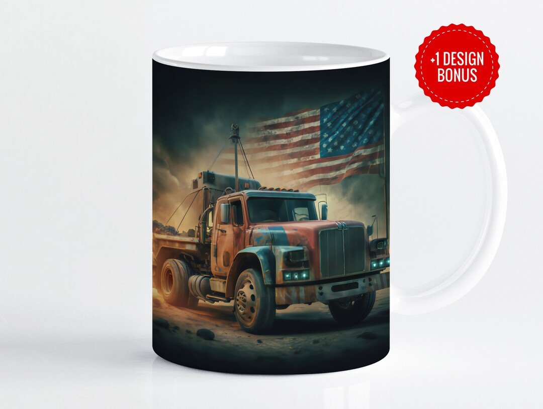 Tow Truck Mug Wrap Sublimation Template, 11oz & 15oz Designs, Cricut ...