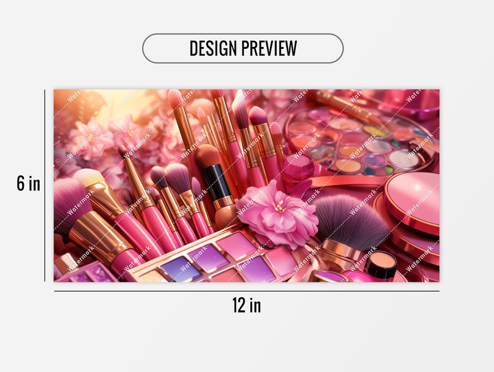 Makeup Artist License Plate Sublimation Design, Car License Pate PNG ...