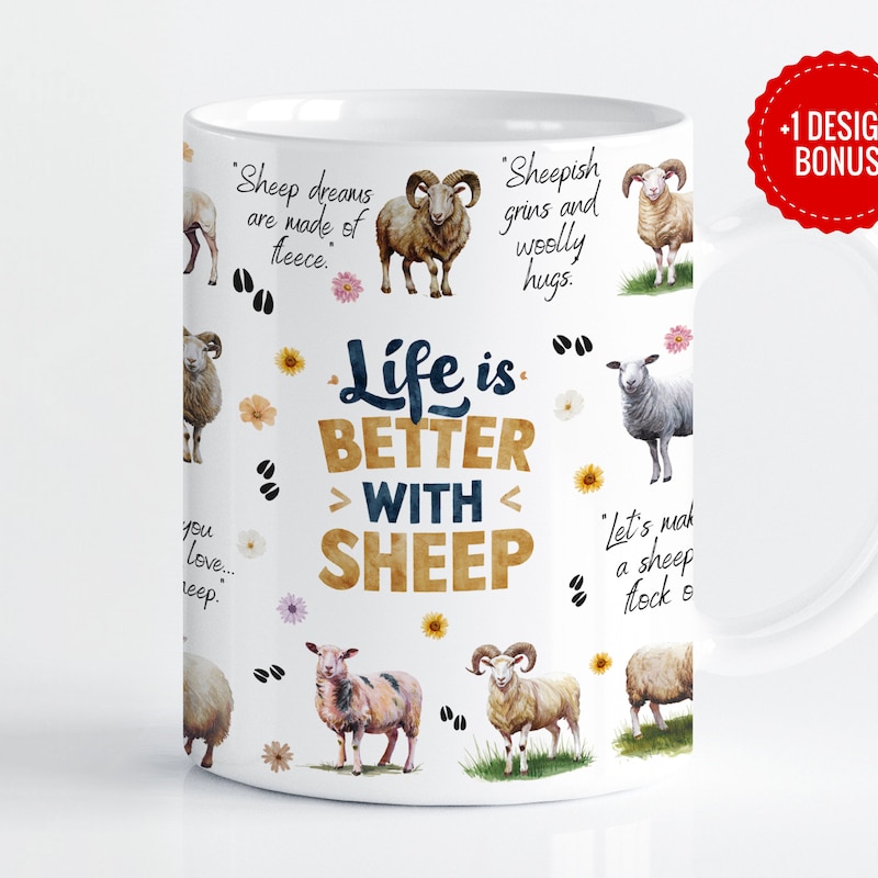 Mugs With Sheep 11 Oz - Etsy UK
