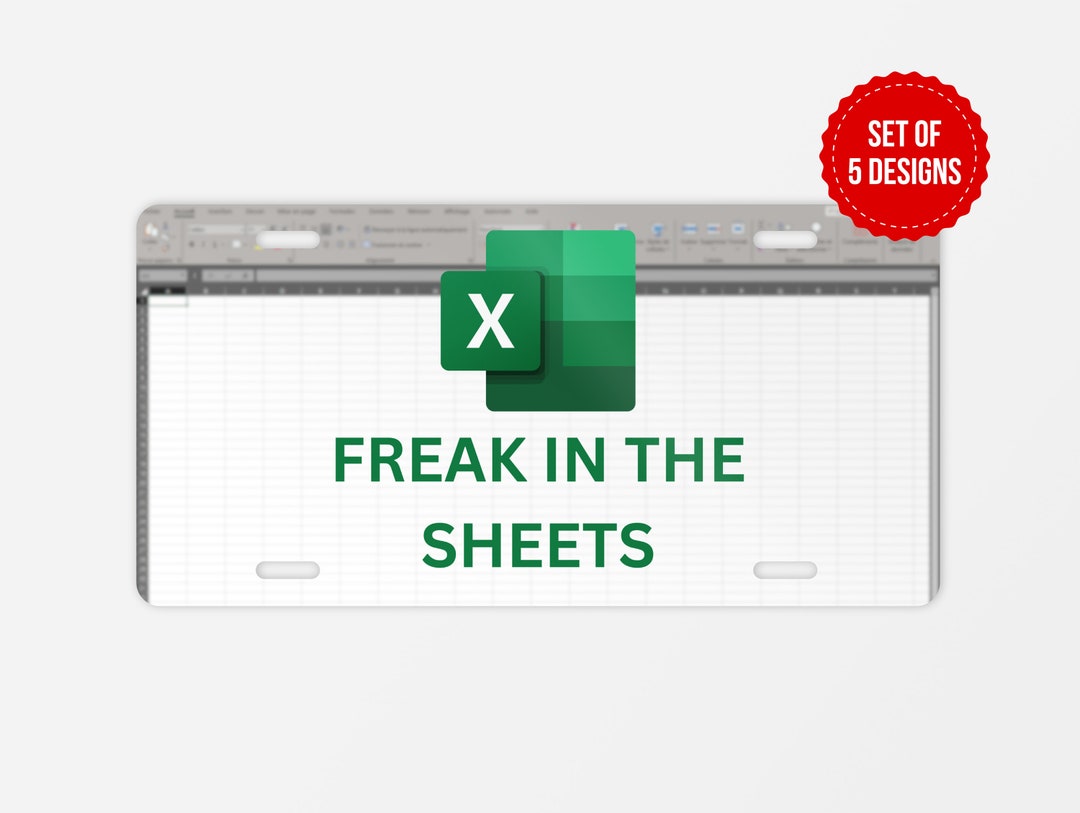 Freak in the Sheets License Plate Sublimation Design, Accounting, Boss ...