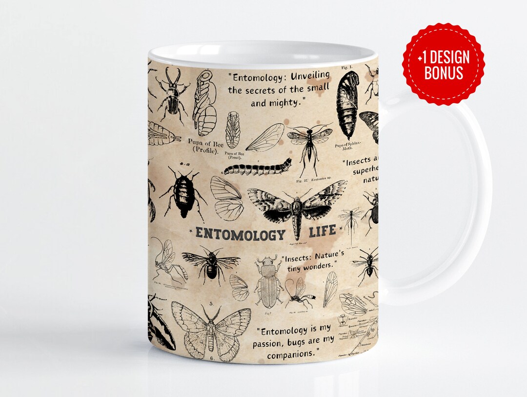 Entomology Life Mug Wrap Sublimation Template, 11oz & 15oz Designs ...