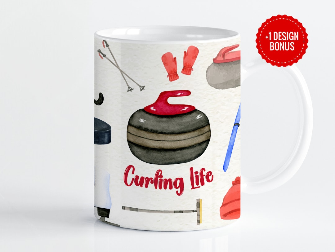 Curling Mug Wrap Sublimation Template, 11oz & 15oz Designs, Cricut Mug ...