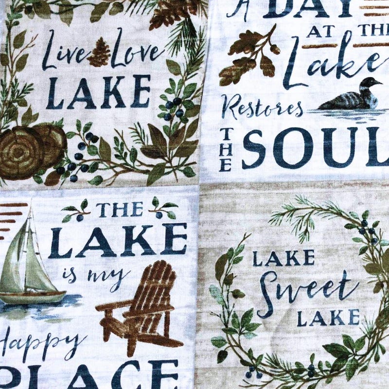 Lake Fabric - Etsy