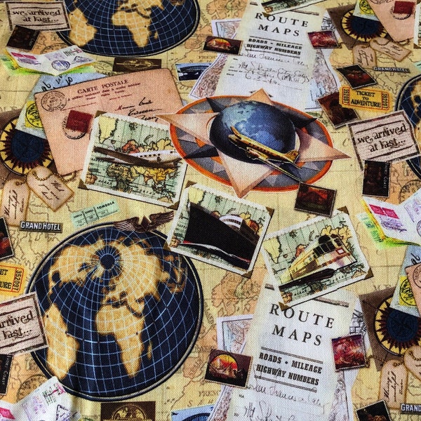 Travel Fabric - Etsy