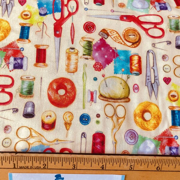 Sewing Theme Fabric - Etsy