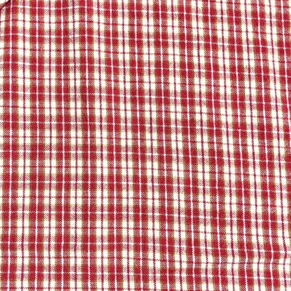 Red Plaid Fabric - Etsy