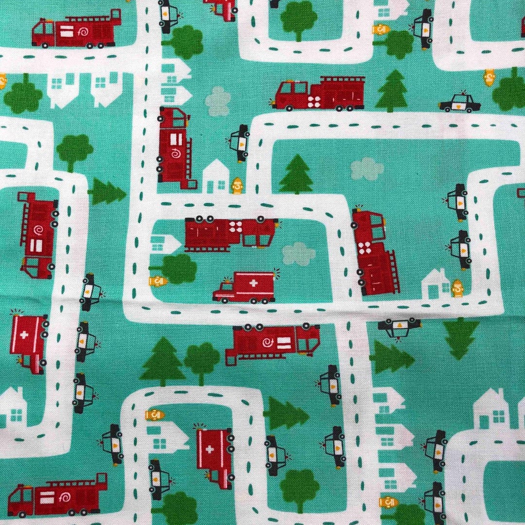 Moda on the Go Transportation Fabric, Sewing, Quilting, 100% Cotton ...